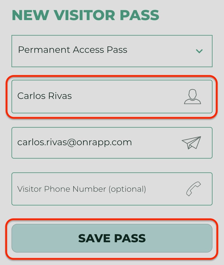 How to Create a Visitor Pass Using The Mobile APP – ONR Knowledge Base